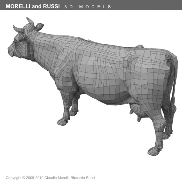 morelli cow 3d obj