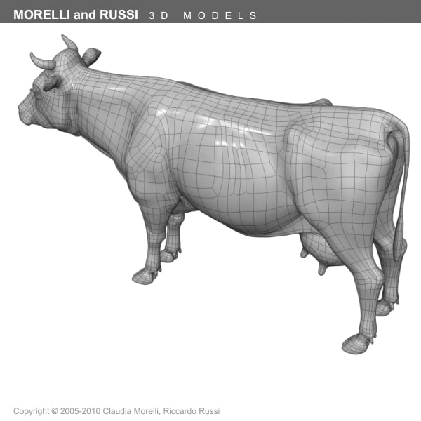 morelli cow 3d obj