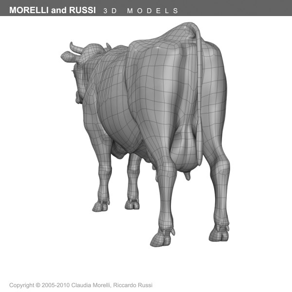 morelli cow 3d obj