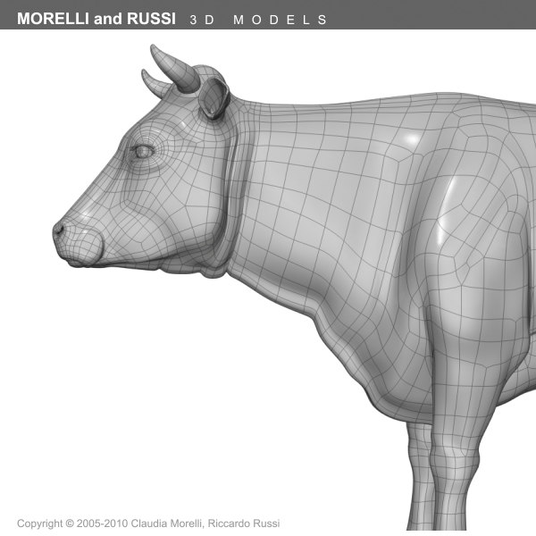 morelli cow 3d obj