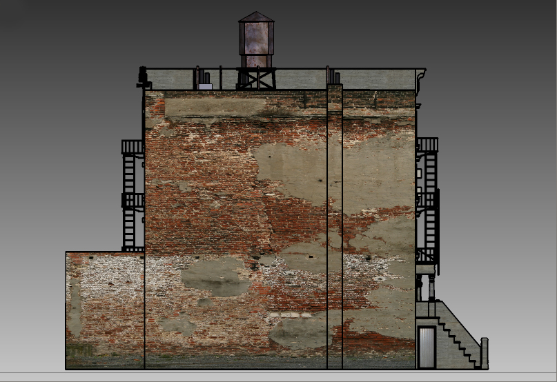 downtown building 3d model