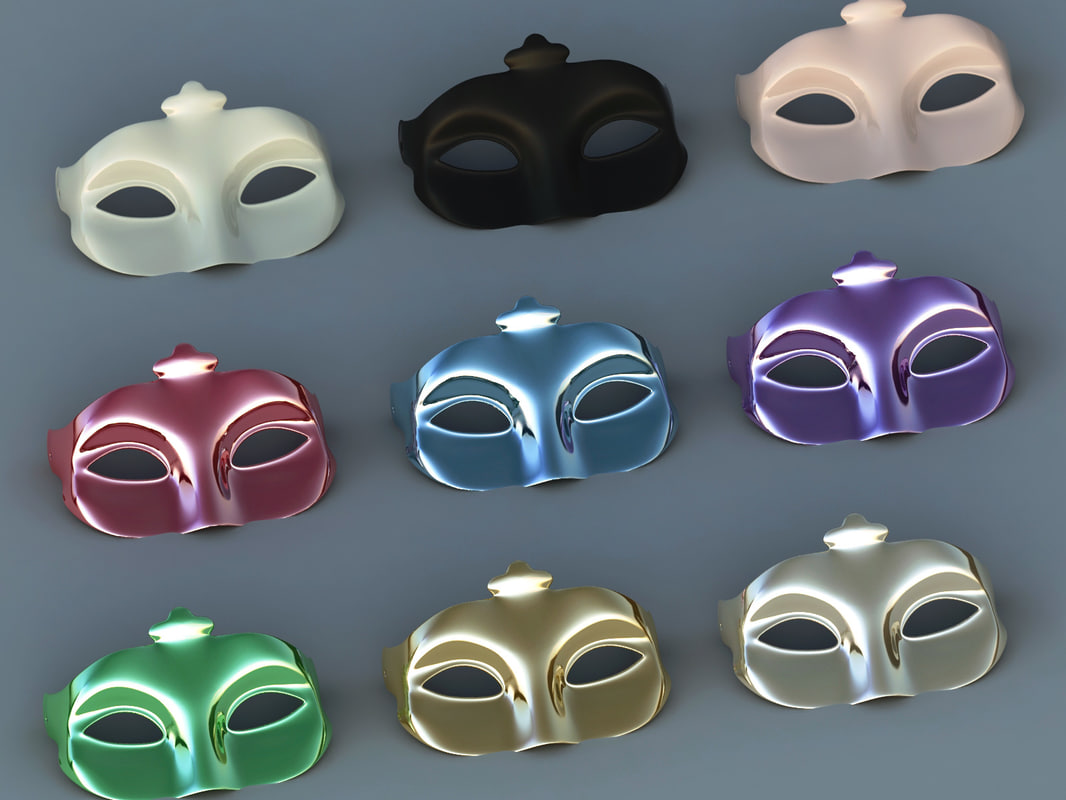 3d model masquerade mask