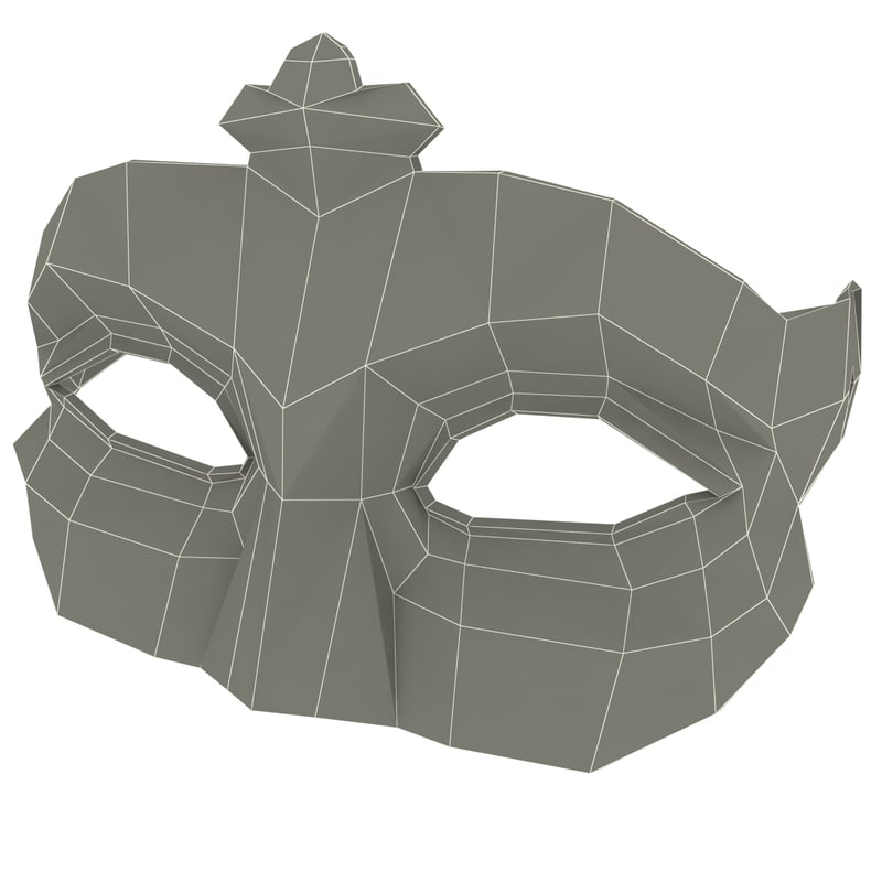 3d model masquerade mask