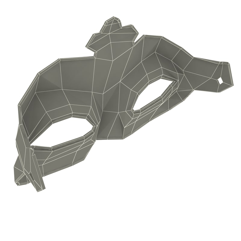 3d model masquerade mask