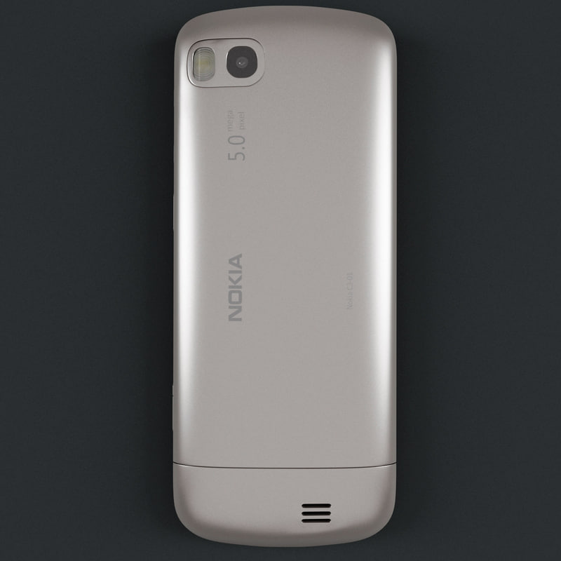 3dsmax nokia c3-01 metall