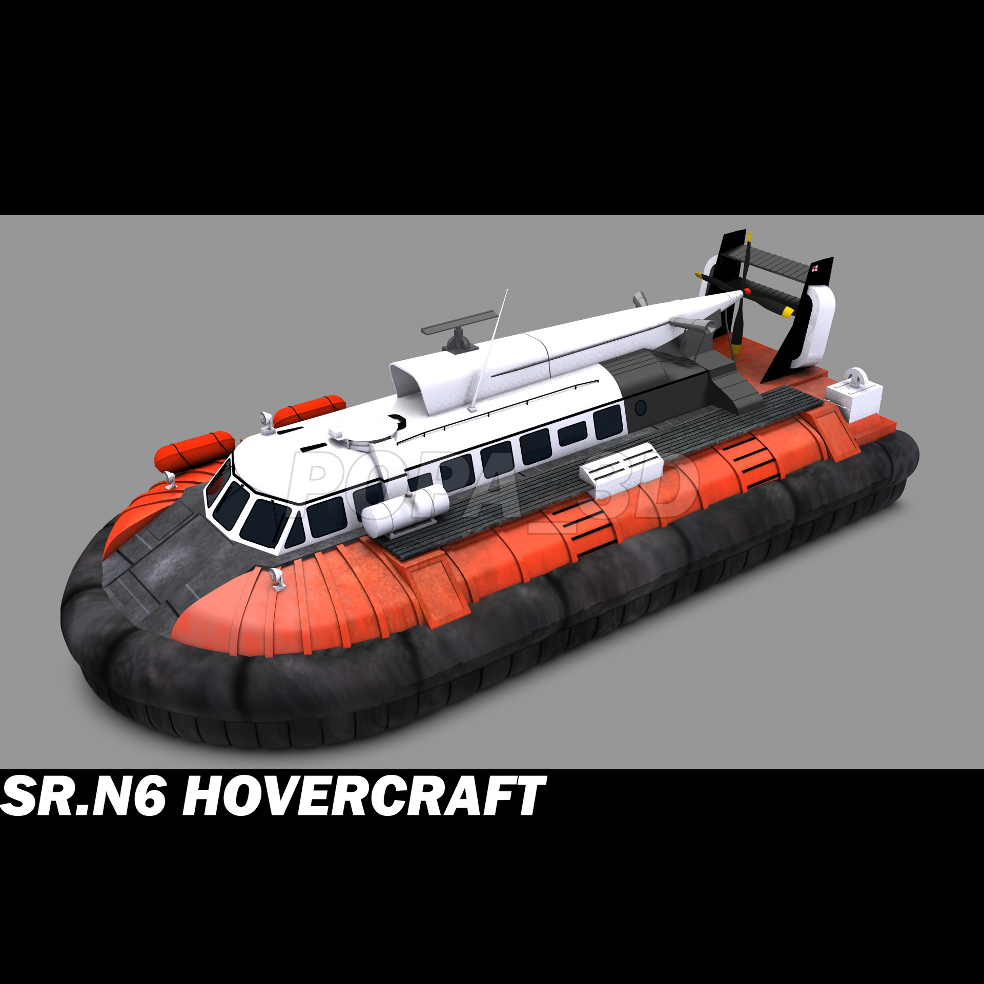 hovercraft hover craft 3d 3ds