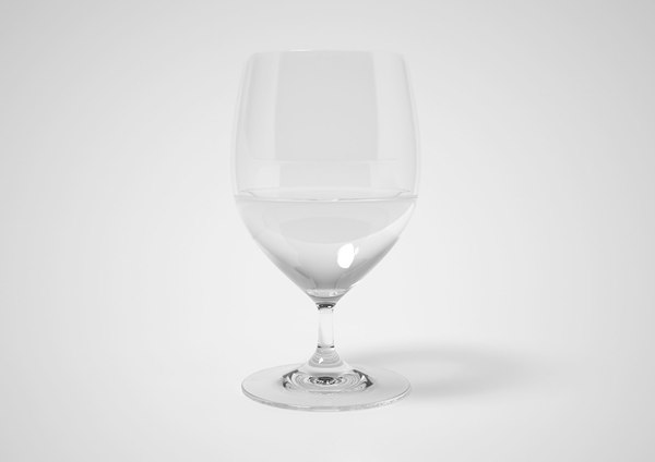 3d waterglass water glass model