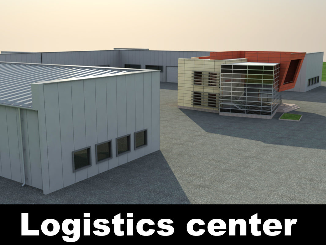 logistics center 3d model