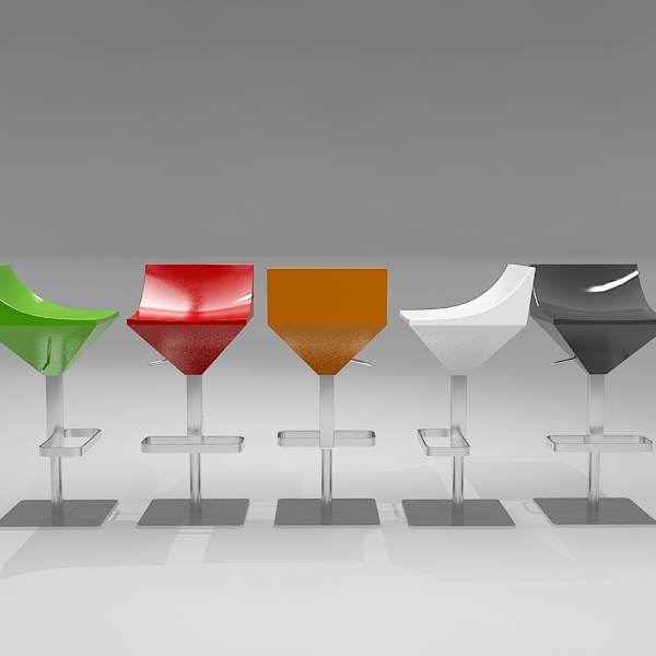 3d fly bar stool model