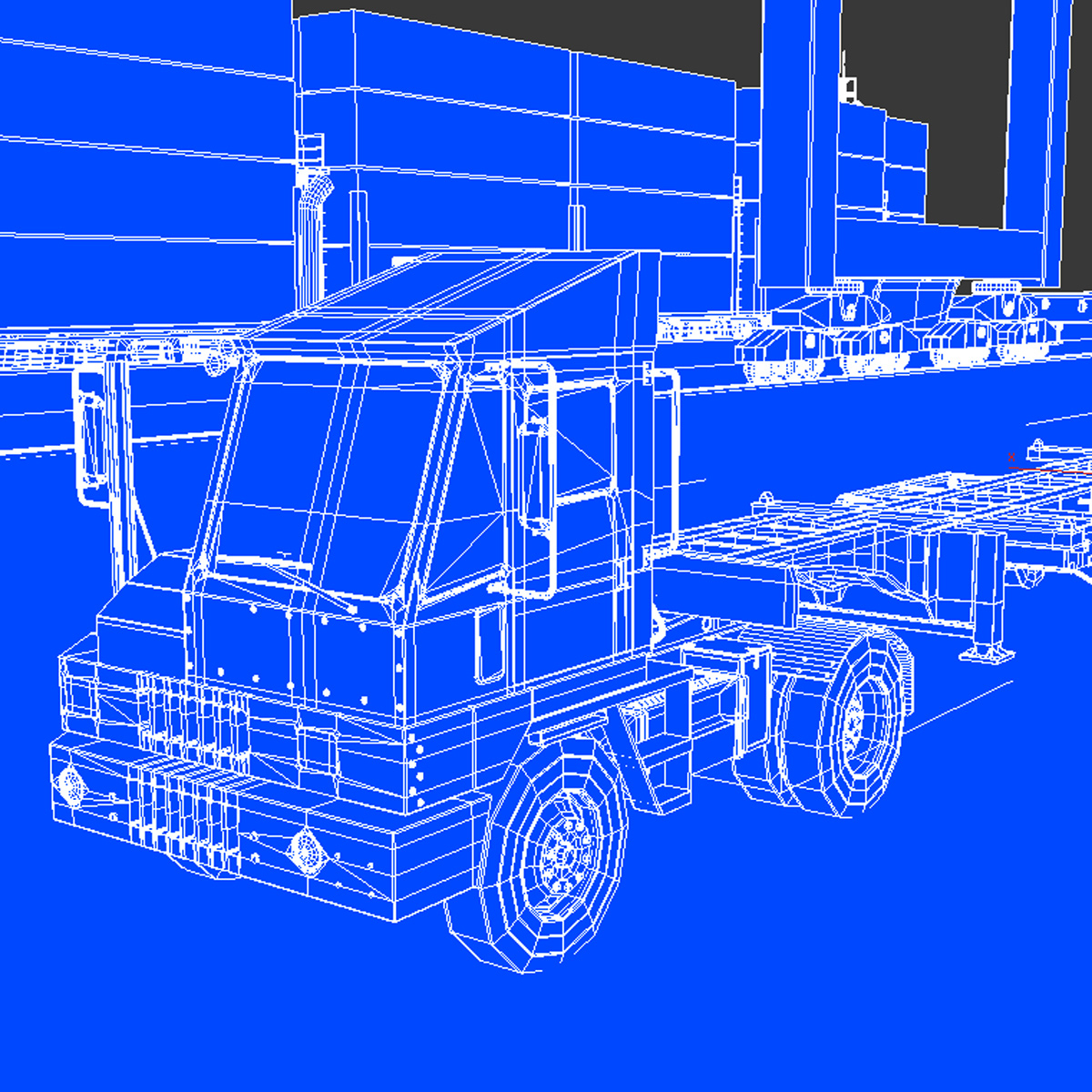 3d container terminal scene