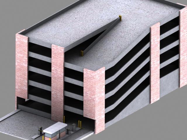 parking ramp 3d model