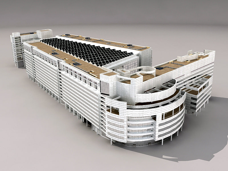 3d hague city hall model