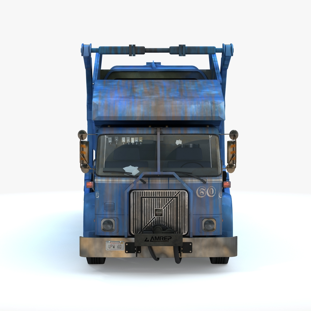 3d model garbage truck