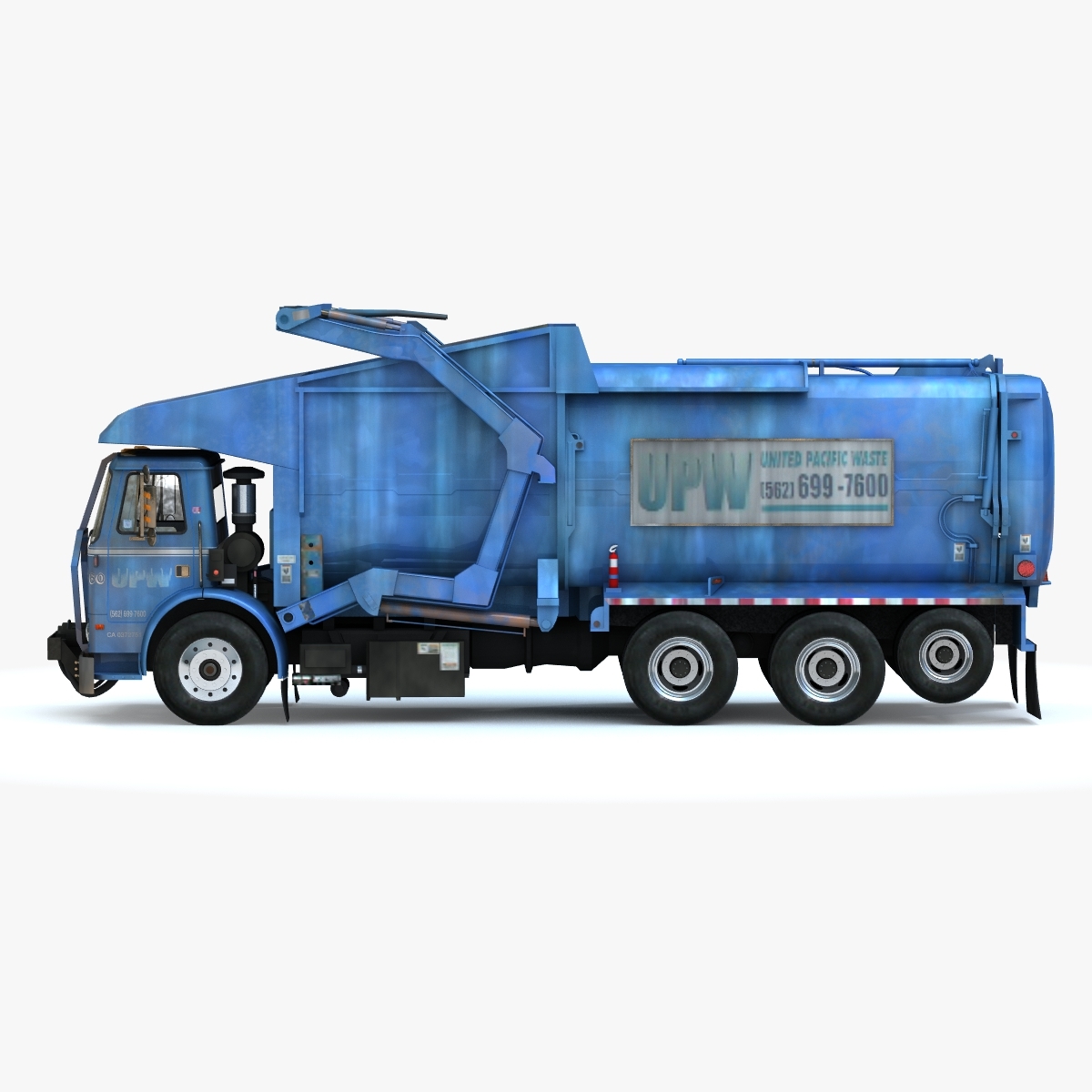 3d model garbage truck