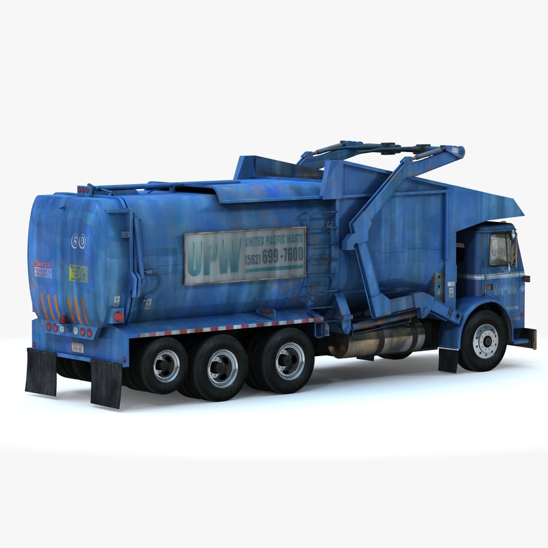 3d model garbage truck