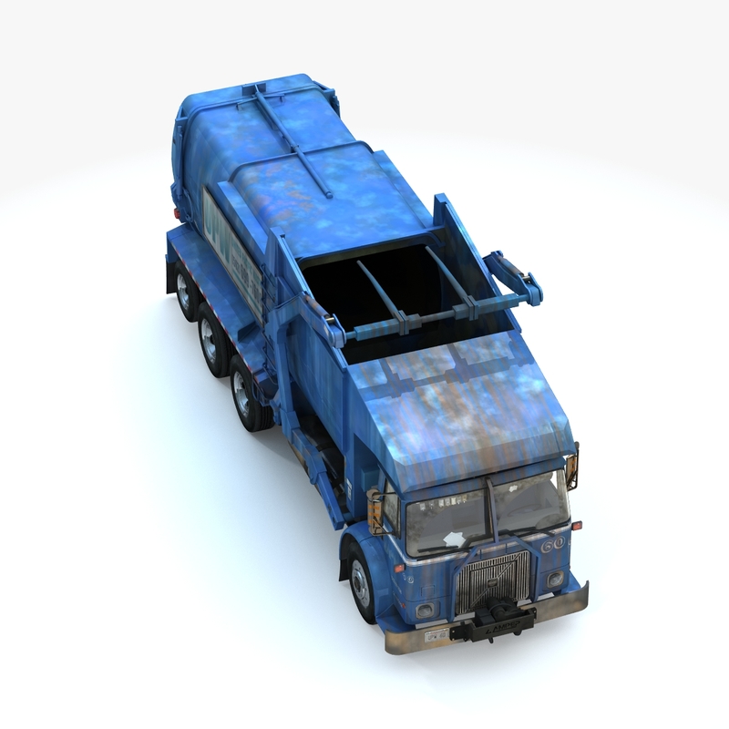 3d model garbage truck