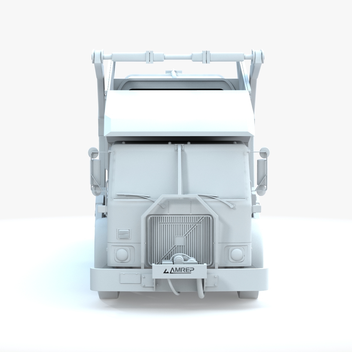 3d model garbage truck
