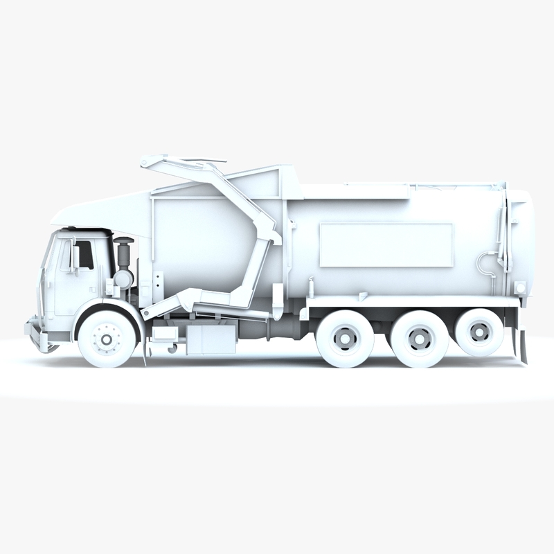 3d model garbage truck