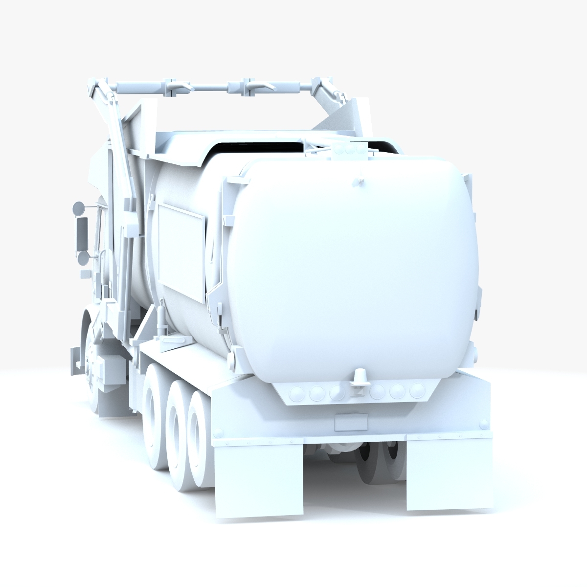 3d model garbage truck
