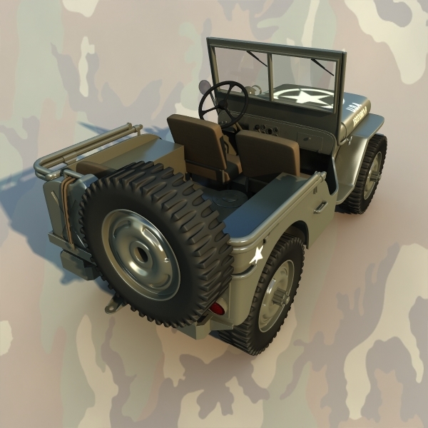 3d jeep willys model