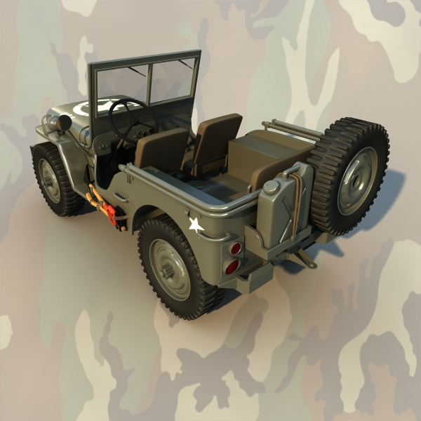 3d jeep willys model