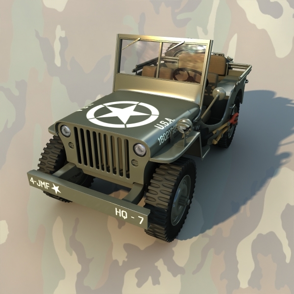 3d jeep willys model