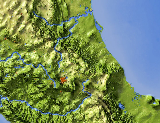 mexico resolution relief maps 3d model