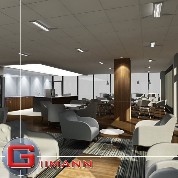 cafe cafeteria 3d model