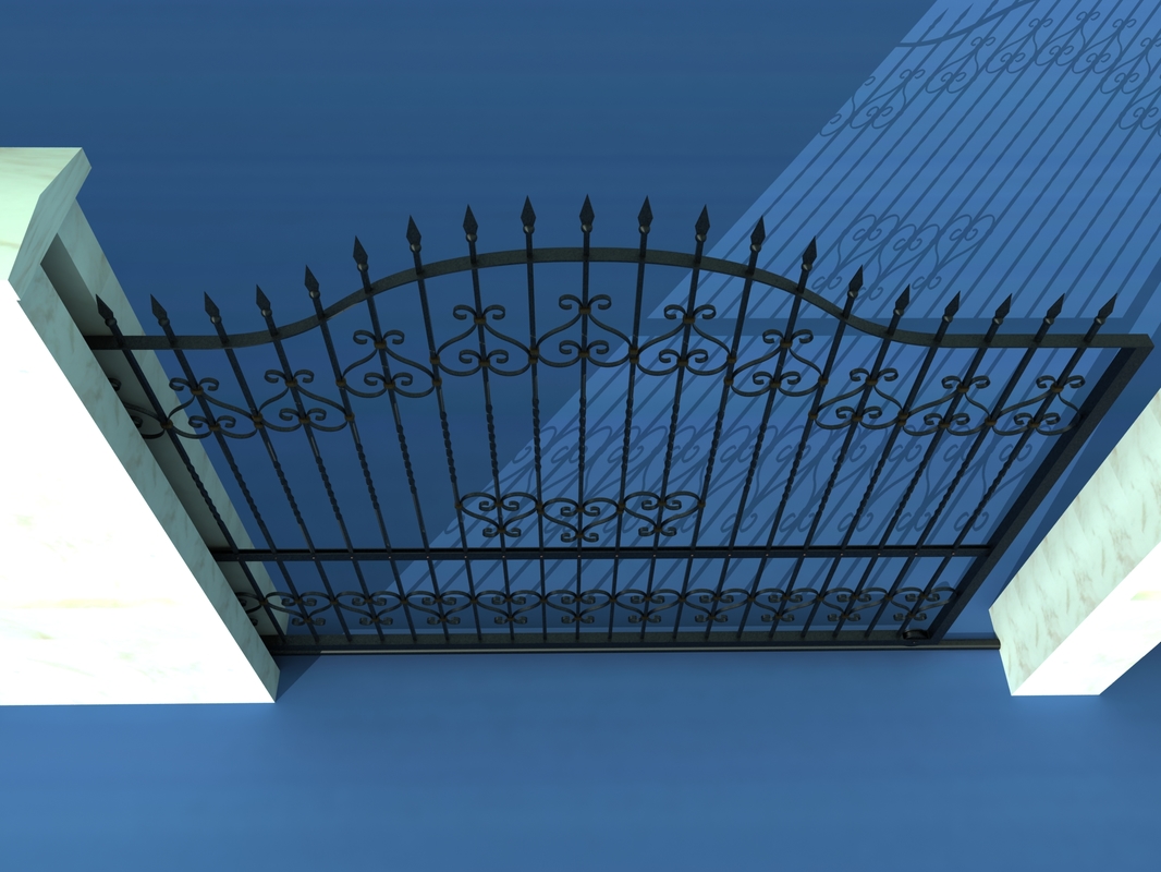 3d wrought gate fence