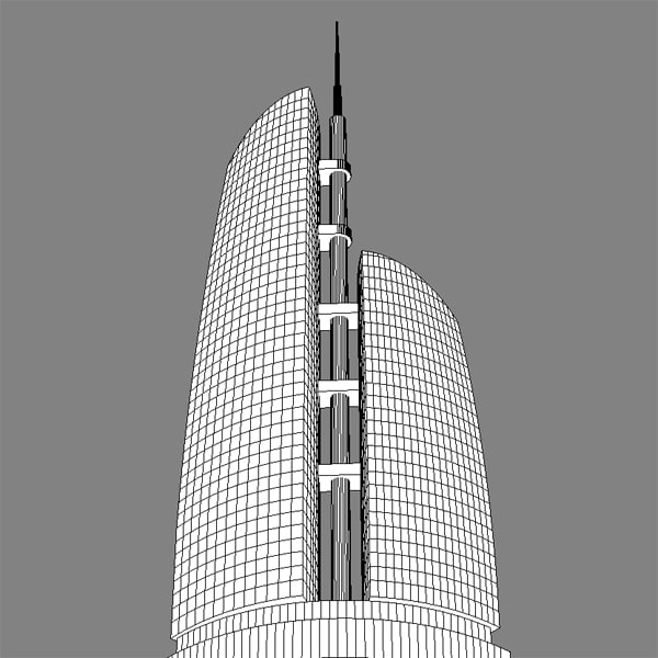 3d skyscrapers model