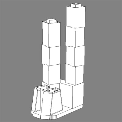 3d skyscrapers model