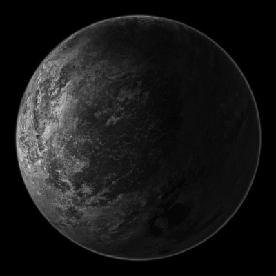 3d pluto planet model