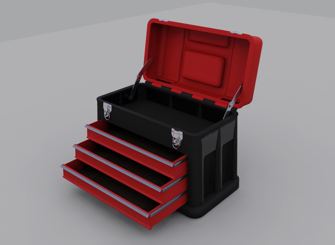 3d model plastic toolbox