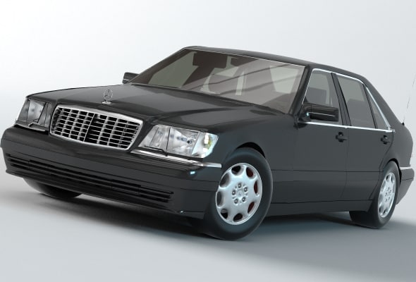 3D модель Mercedes S600 W140 - TurboSquid 572848