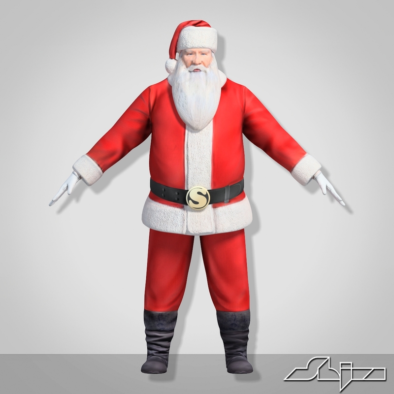 3d model santa claus