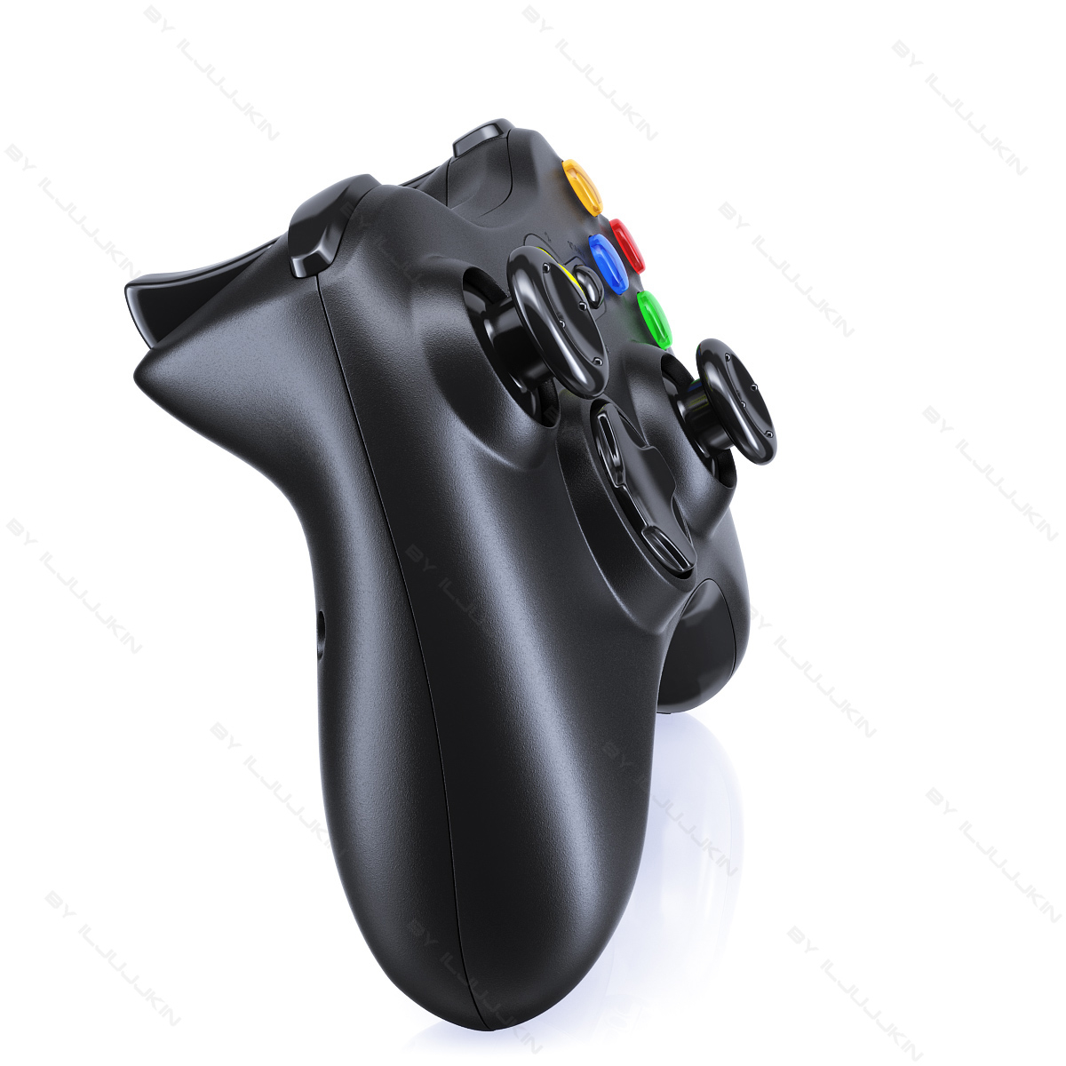 xbox 360 wireless controller 3d model