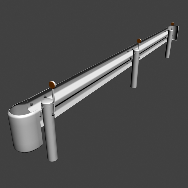 guard rail 3d 3ds
