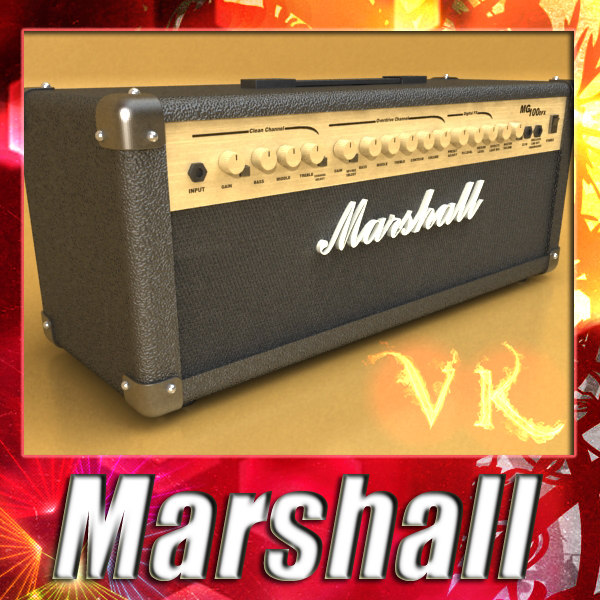 modelo 3d Amplificador Marshall serie MG - Alto detallado - TurboSquid ...