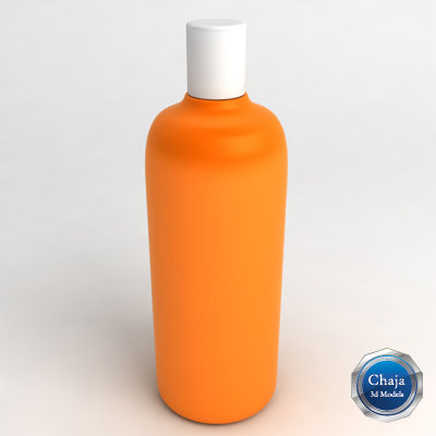 3d model of shampoo