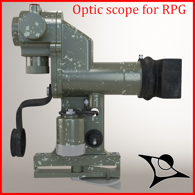 3d optical sight rpg model