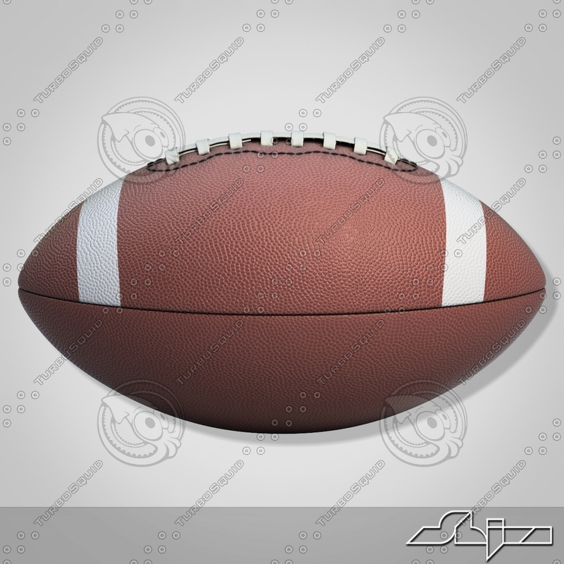 3d rugby ball