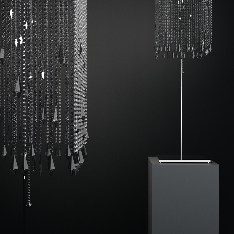 3d modern crystal lighting set