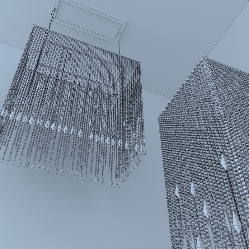 3d modern crystal lighting set