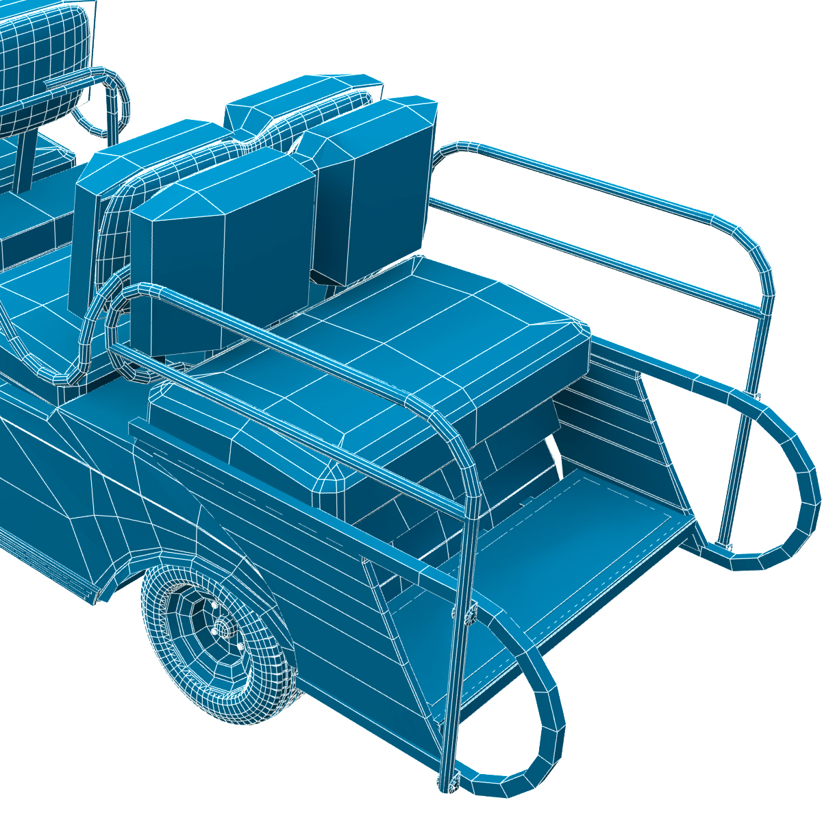 club car villager 6 3d obj