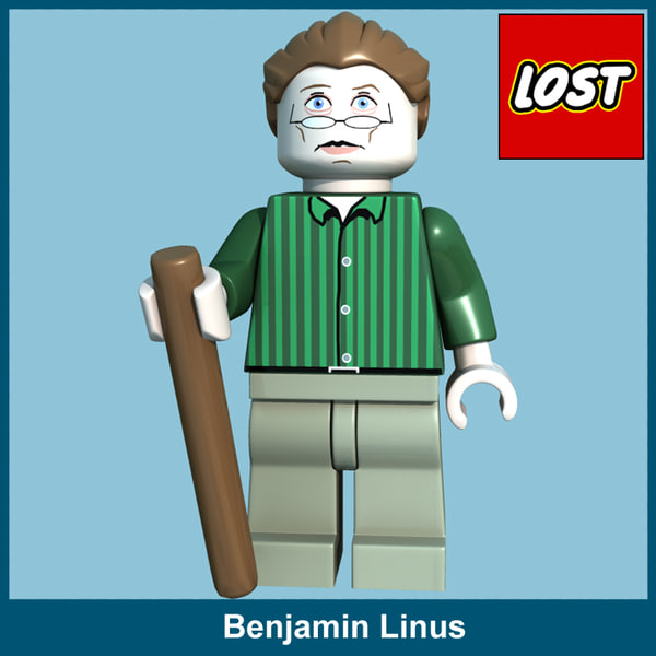 lego lost minifigure character pack 3d ma