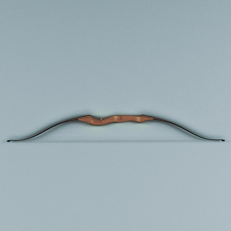 3d recurve bow impala model