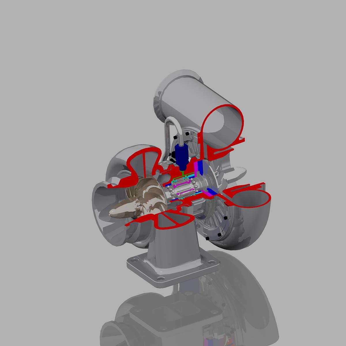 turbocharger 3d model