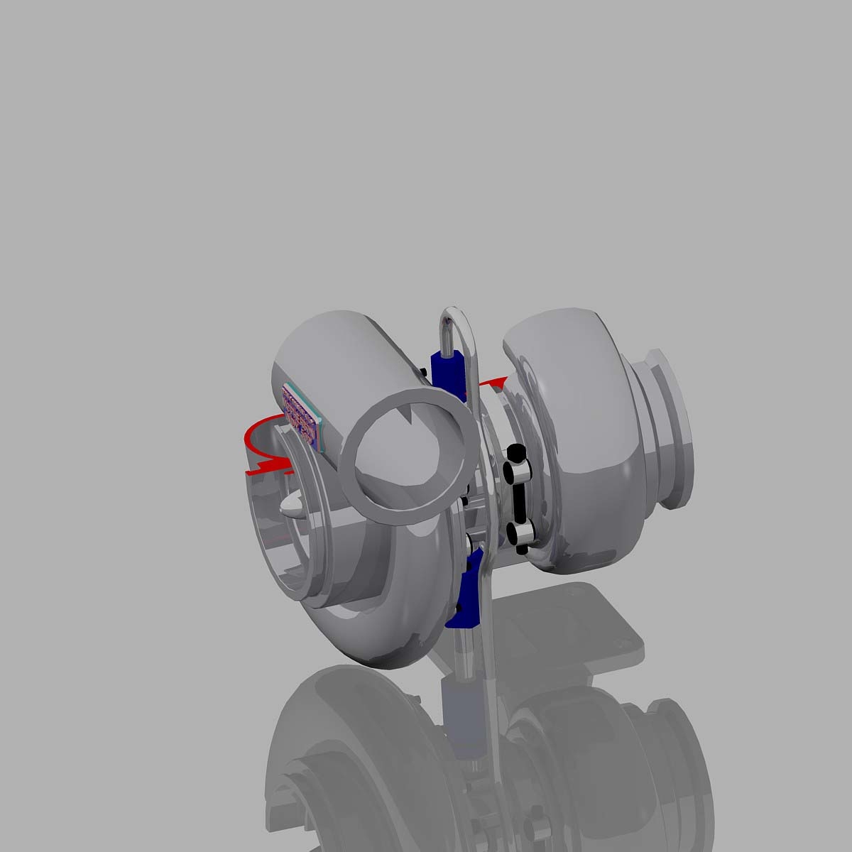 turbocharger 3d model