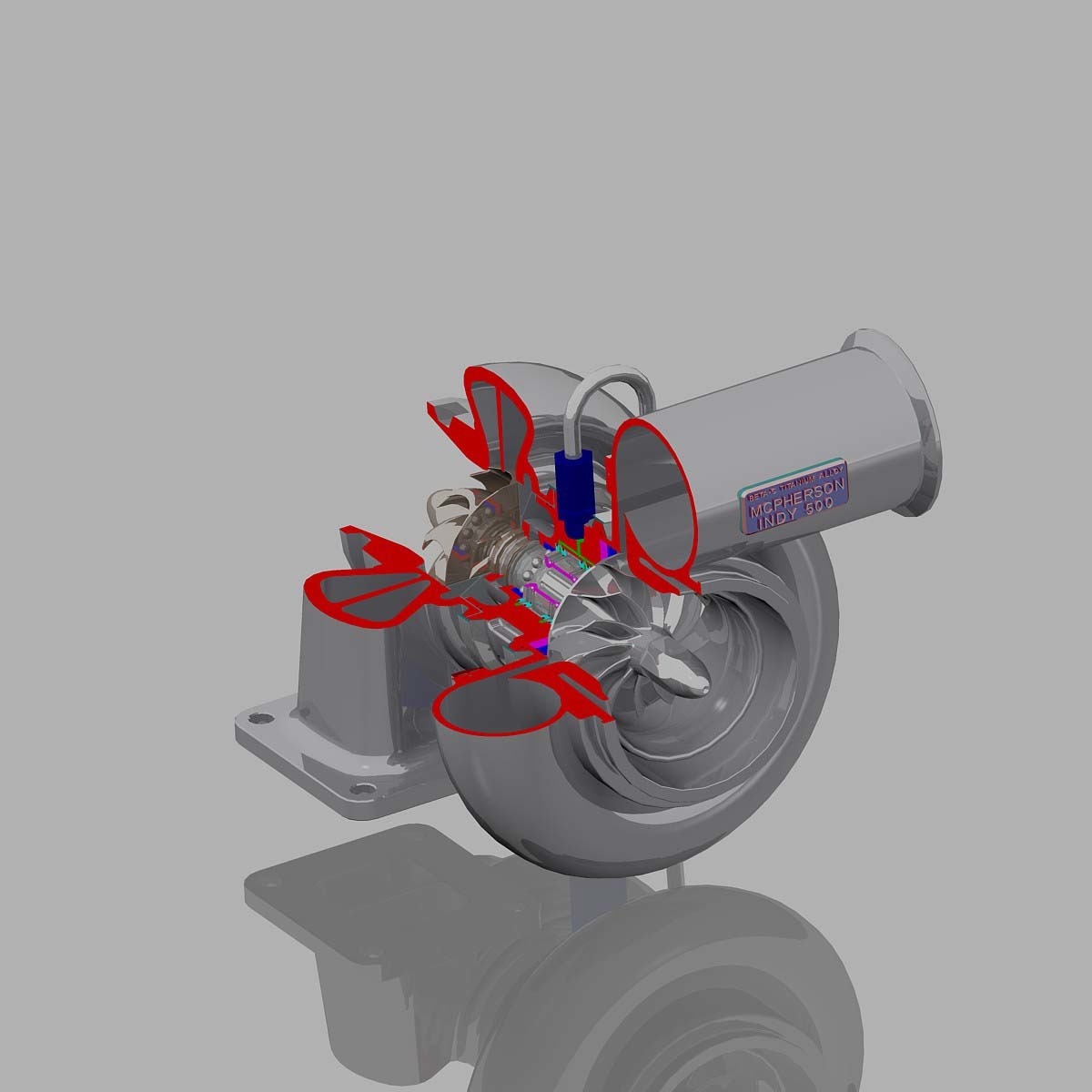 turbocharger 3d model
