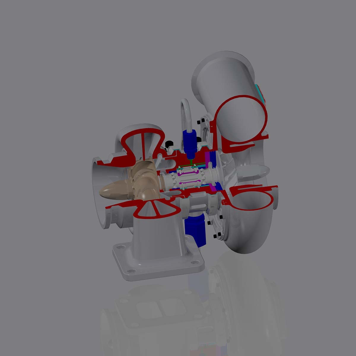 turbocharger 3d model
